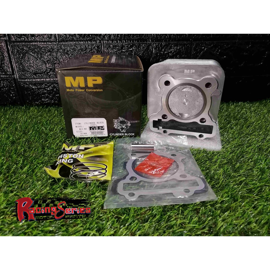 MP cylinder block mio i 125/soul i 125 57mm steel bore | Shopee Philippines