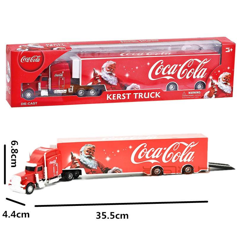 10-Wheel Coke Truck Model Size 1/64 Can Open The End Realistic Details ...