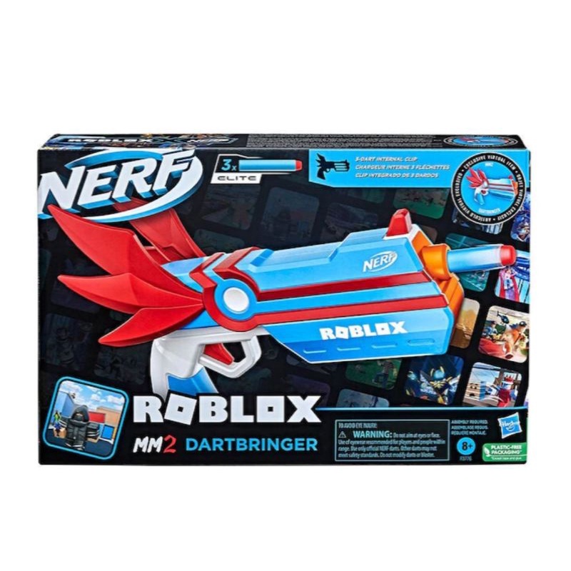 Nerf Roblox MM2: Dartbringer Dart Blaster, Includes Code to Unlock ...