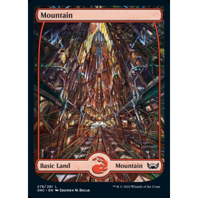 Mountain - Streets of New Capena Full Art Land Magic the Gathering mtg ...