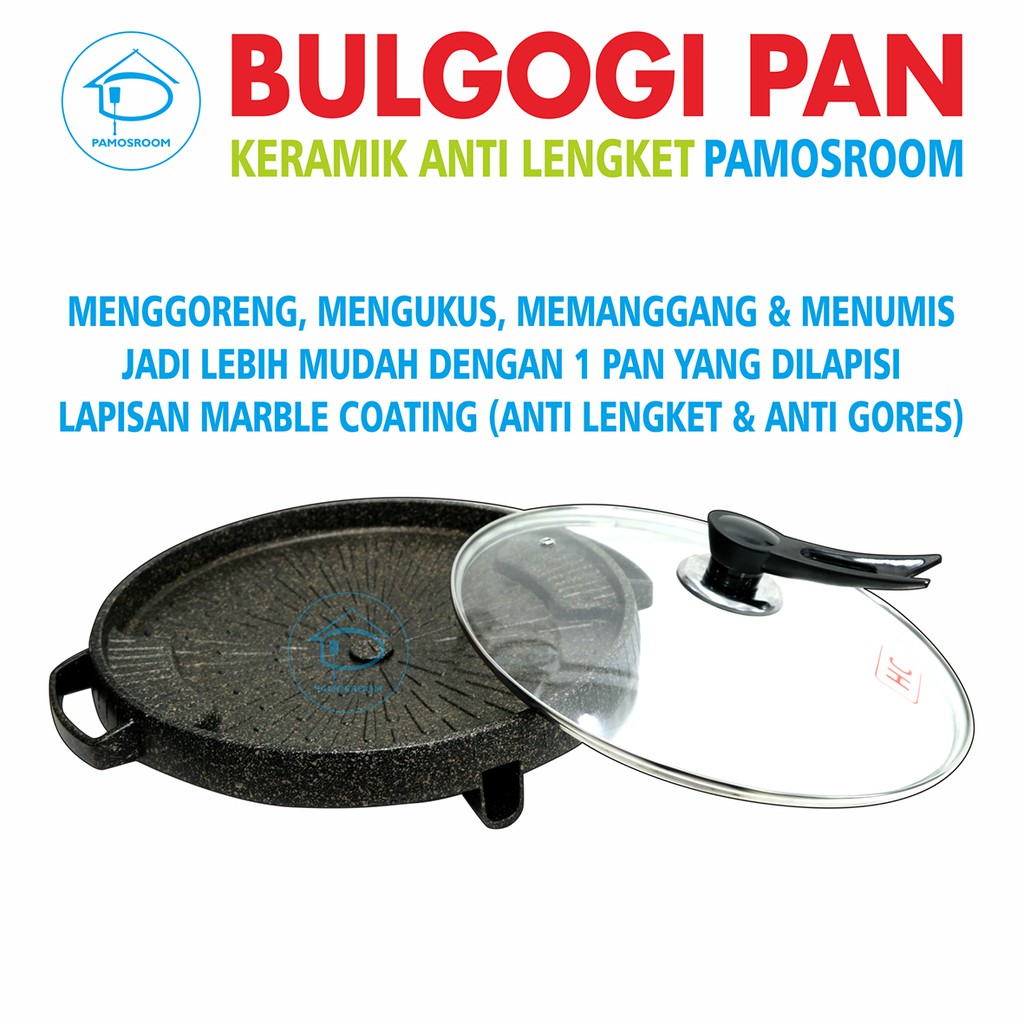 Pamos Bulgogi Pan 32cm Grill Panci Korean Bbq Grill Beef Bbq Yakiniku ...