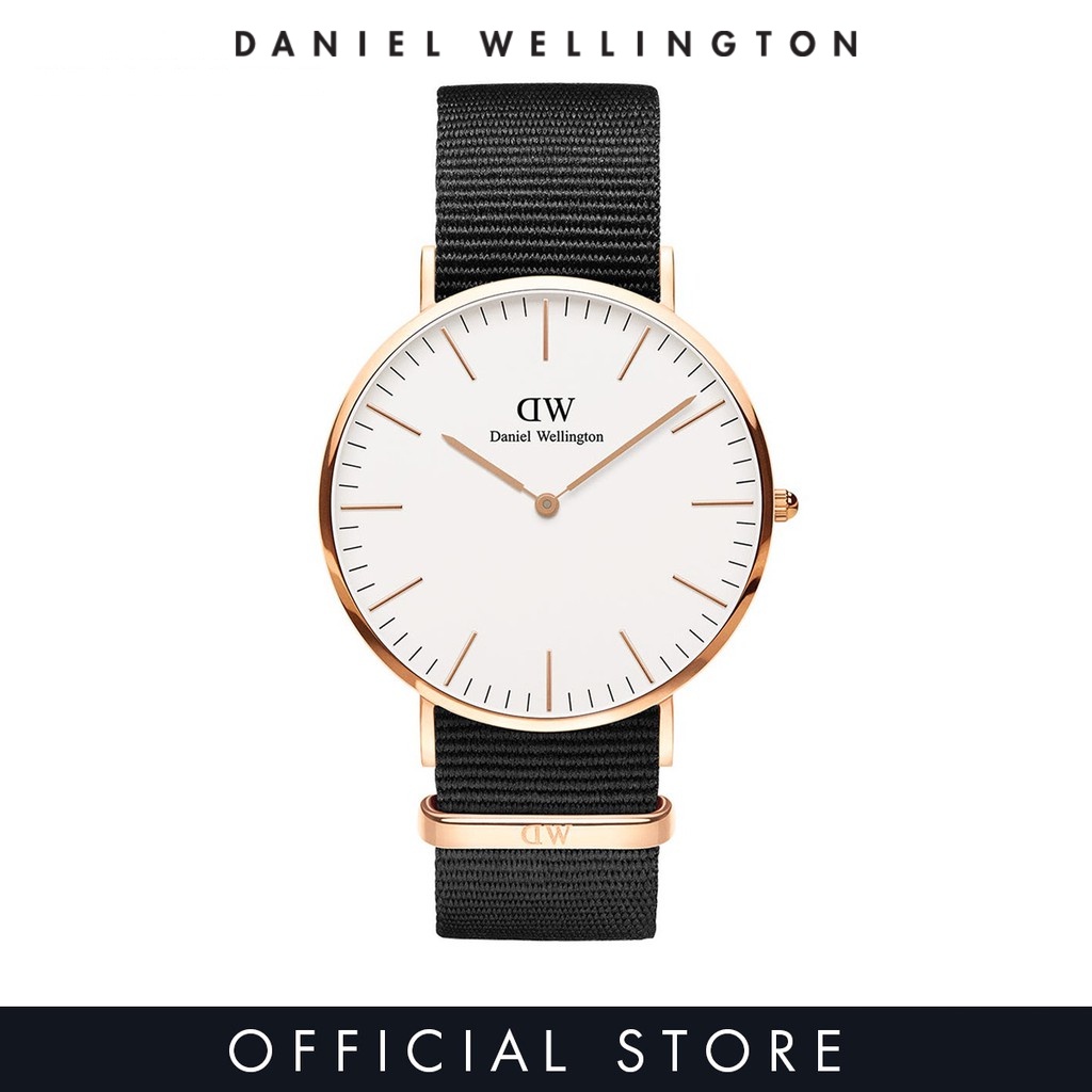 [2 Years Warranty] Daniel Wellington Classic Cornwall 40mm Nato Strap ...