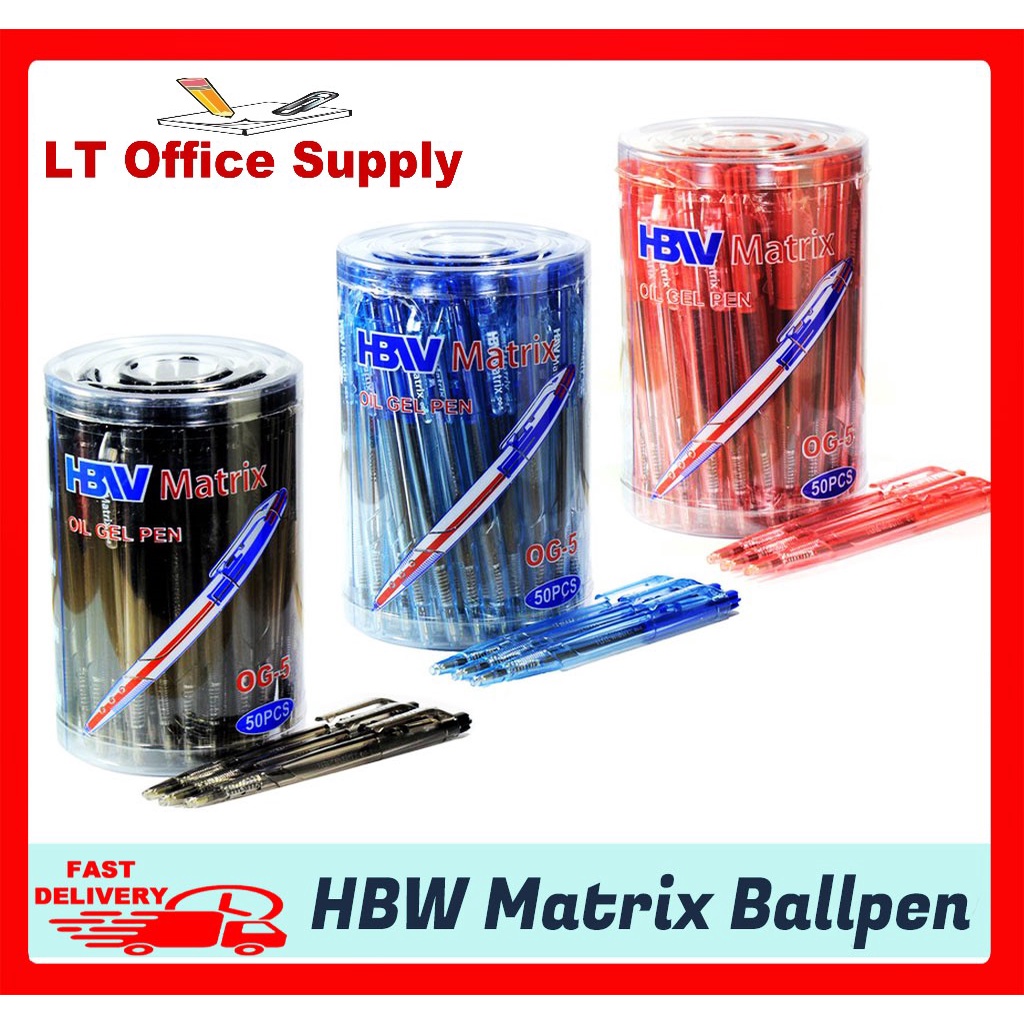 1piece HBW matrix ballpen rectractable pen | Shopee Philippines