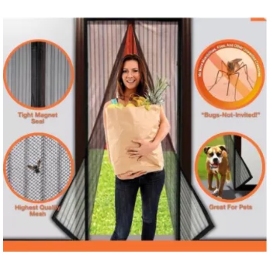 Magic Mesh Magnetic Mosquito Curtain Curtain Mosquito Insect Screen ...