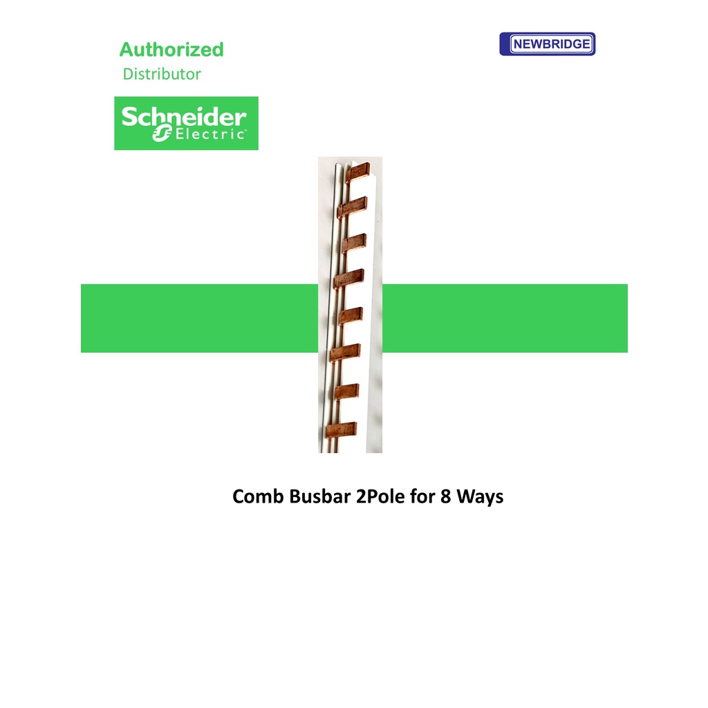 Comb Busbar 2 Pole for 8 ways Enclosure by Schneider- Newbridge ...