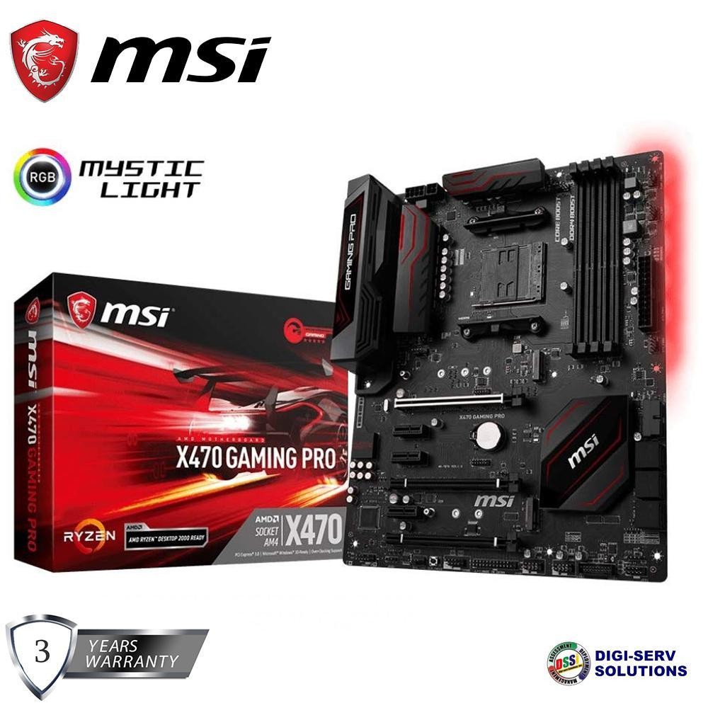 MSi X470 GAMING PRO Gaming Motherboard, AMD X470 Chipset, X-Boost ...