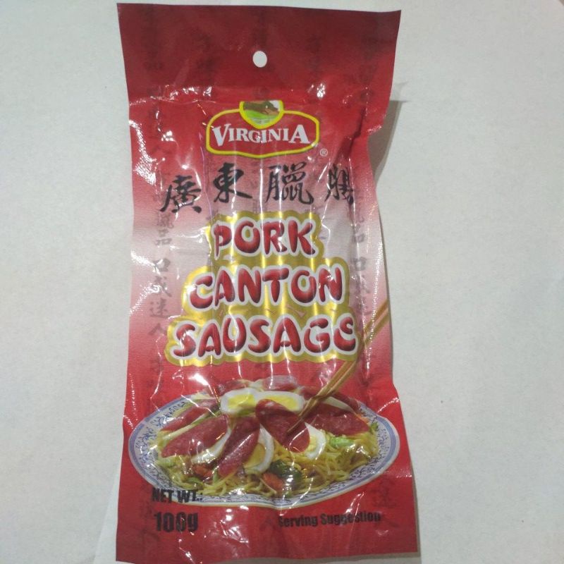 Virginia Pork Canton Sausage 100g | Shopee Philippines