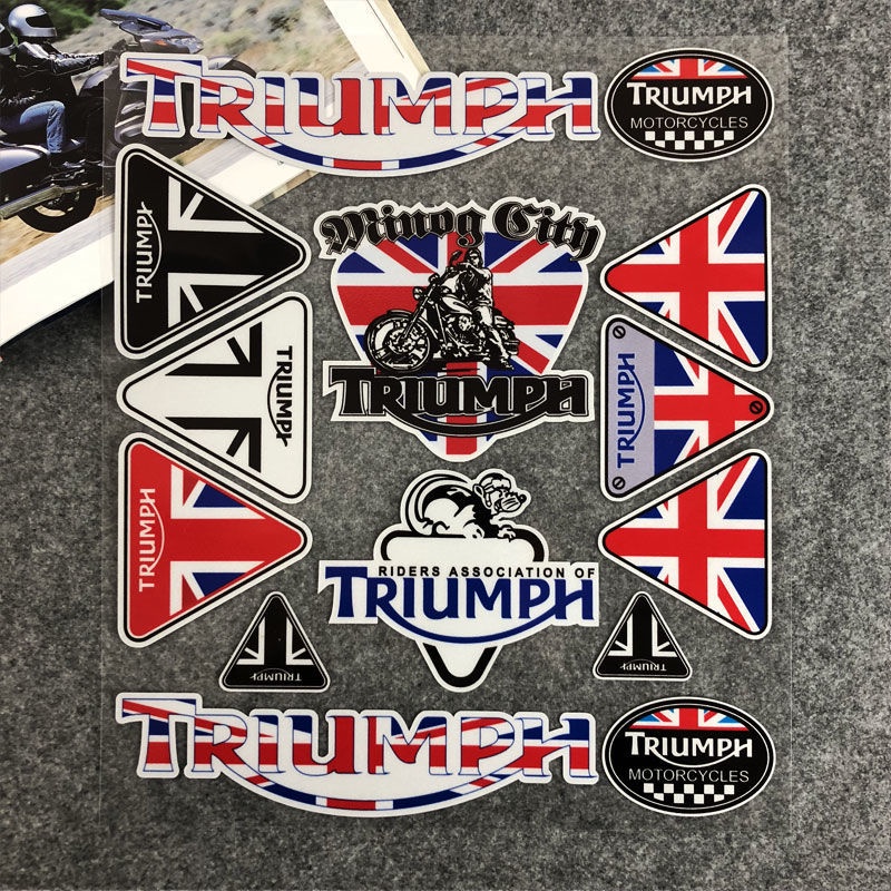 Reflective Applicable Triumph Bobber Modified Fuel Tank Sticker Retro ...