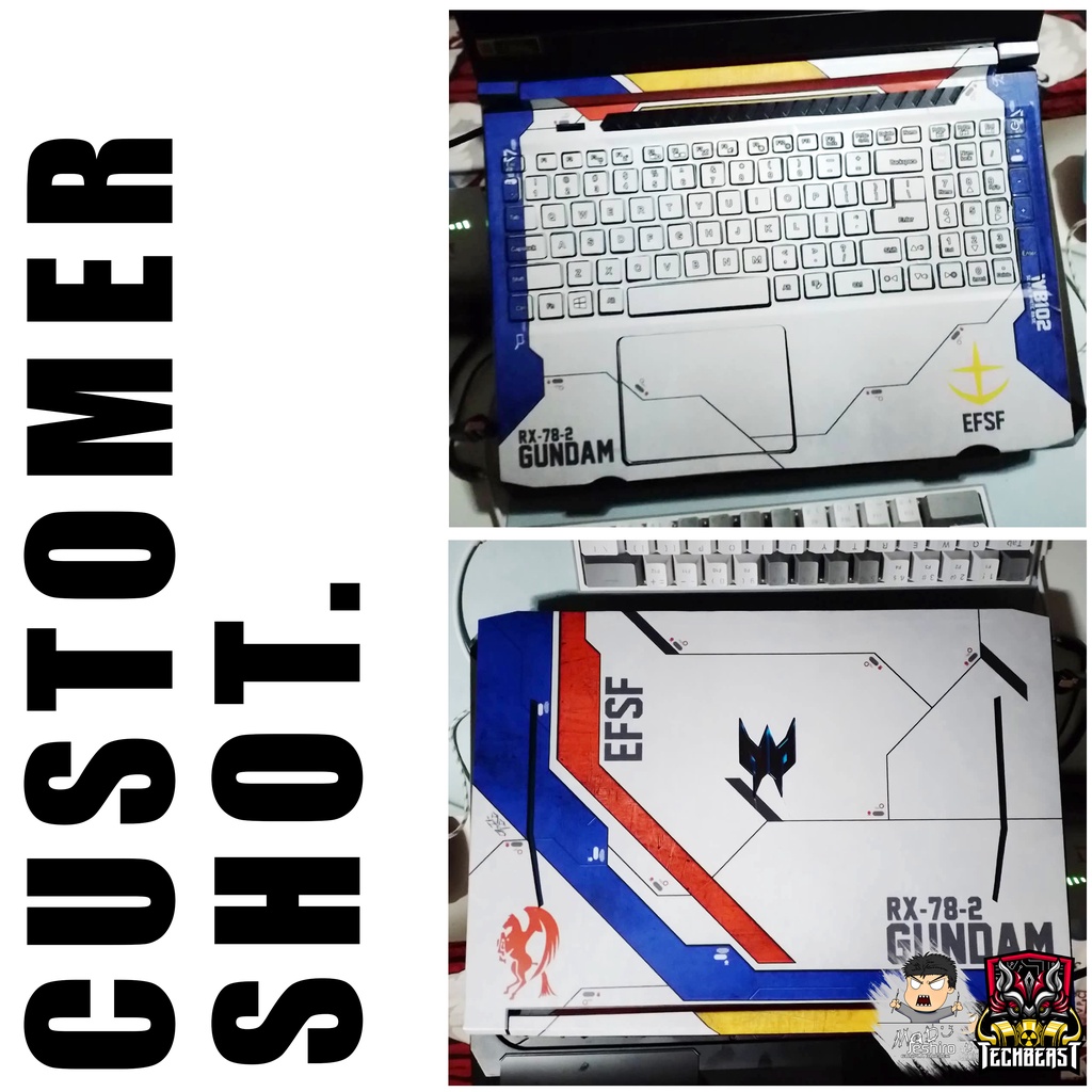 3M Gundam Laptop Skin Vinyl Wrap Techbeast ( MESSAGE YOUR LAPTOP MODEL ...
