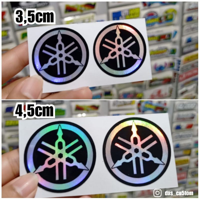 Yamaha HOLOGRAM LOGO printing sticker | Shopee Philippines