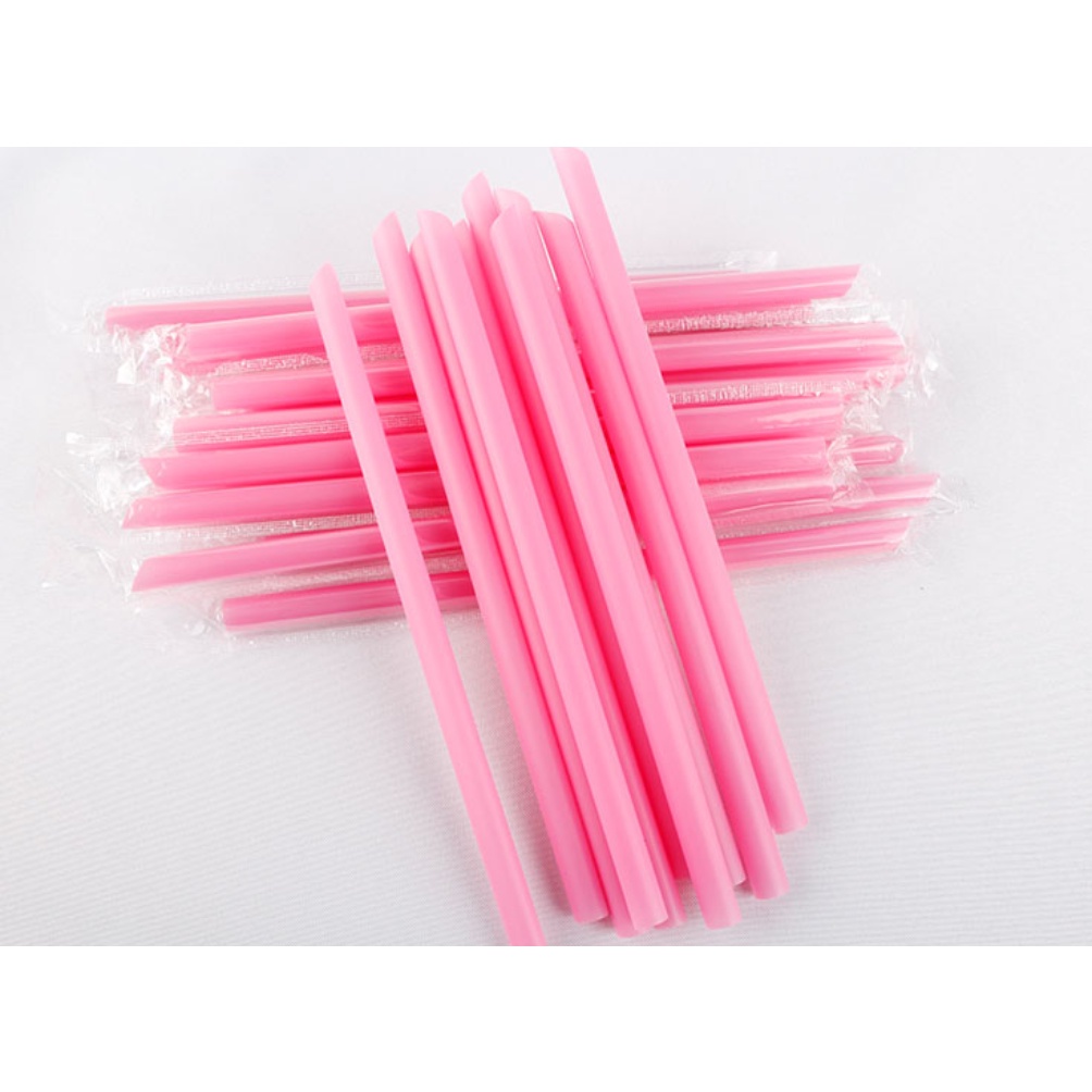 100pcs Boba Straw Milk Tea Straw Individual Pearl Straw Disposable ...