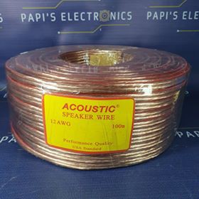 Speaker Wire Acoustic Brand PER METER(Transparent) | Shopee Philippines