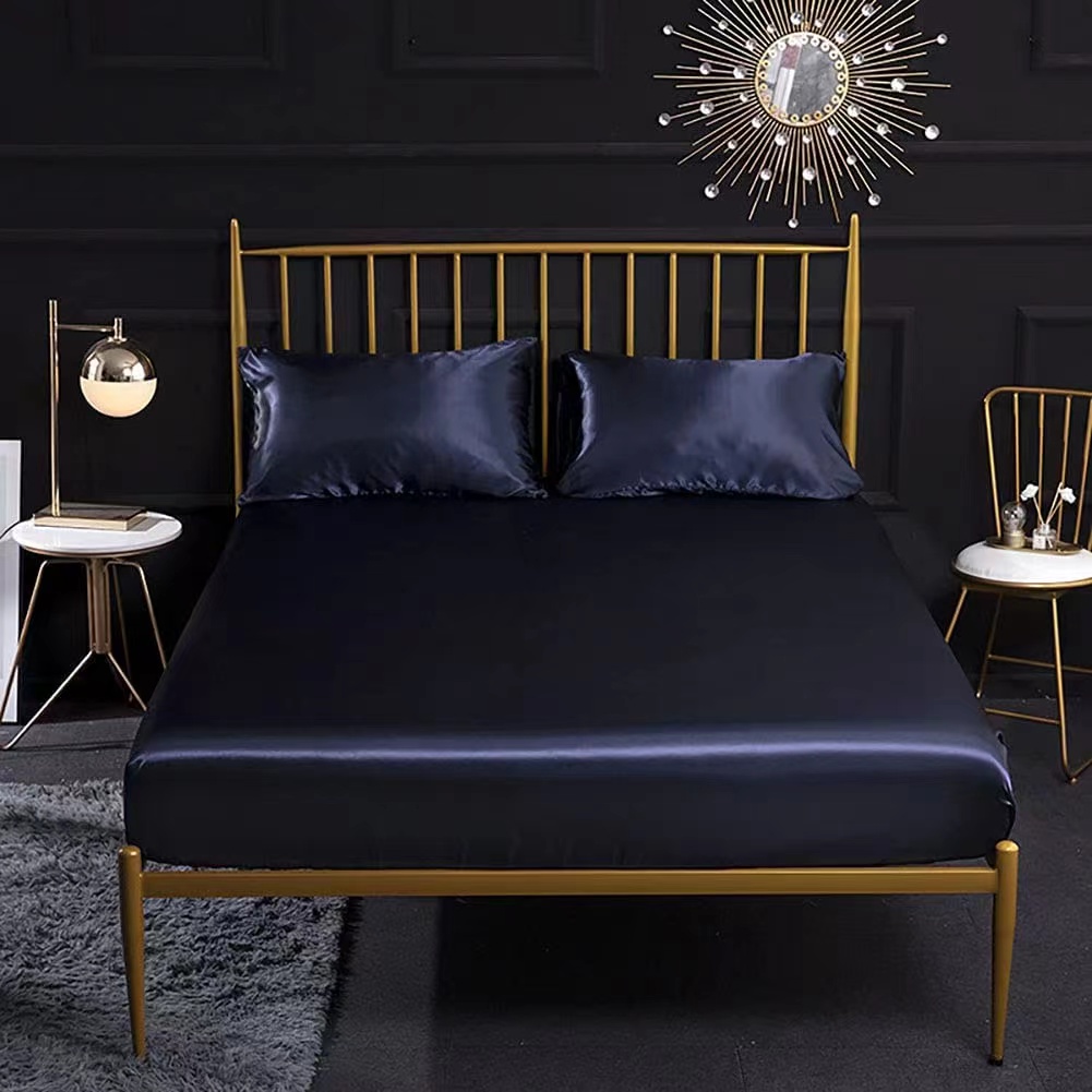 Abraca Dabra【PH STOCK & COD】Satin Silk Fitted Bed Full Garterized Sheet ...