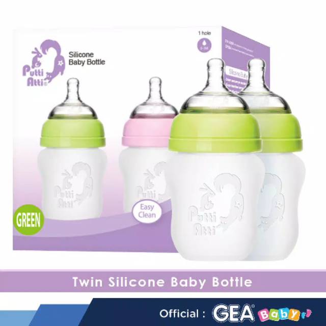 Silicon baby bottle putti atti 160ml And 260ml twin pack...perpack ...