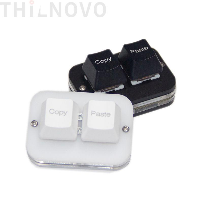 Shortcut Keyboard 2 Keys Mini Copy Paste Mechanical Keyboard CopyPaste Red Axis Black and White ...