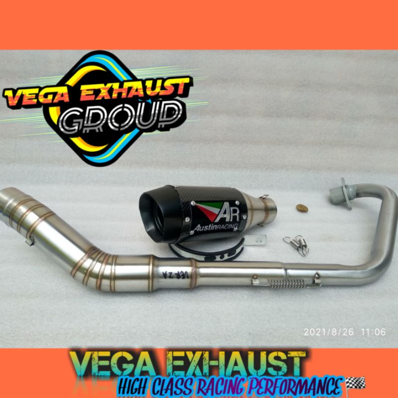 AUSTIN racing EXHAUST NEW CARBON CBR150R/FACELIFT/CB150 OLD/LED SONIC ...