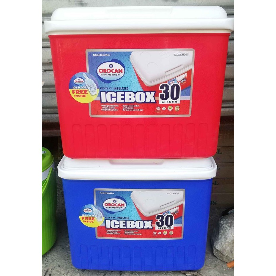 OROCAN ice box cooler box 30L with FREE scoop (RANDOM COLOR only ...