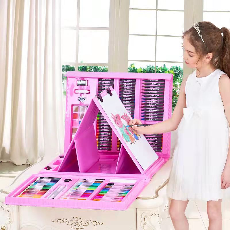 208 Pcs Kids Super Mega Art Coloring Set, Crayons Oil Pastels Color ...