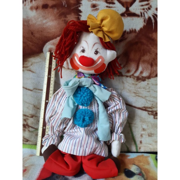 CLEARANCE SALE! Rare Vintage Clown Rag Doll #3 Preloved | Shopee ...