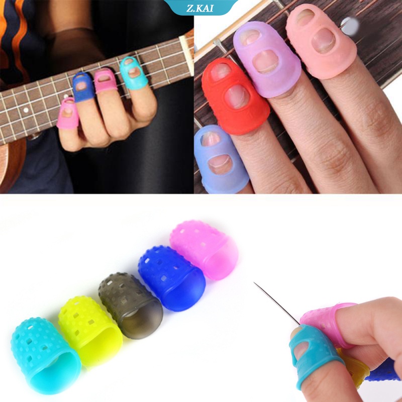 Silicone world Silicone Guitar Finger Cots Guitar Fingertip Protector ...