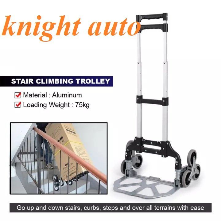 Heavy Duty Extendable Portable Foldable Trolley Climb Stairs Portable ...