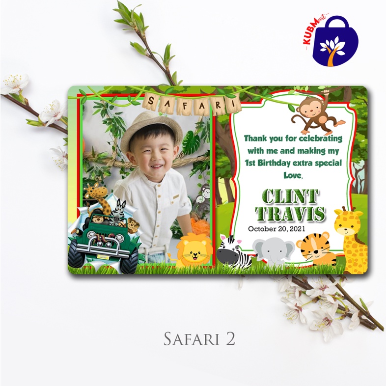 Customized Safari Souvenir | Giveaway | Ref Magnet | for Birthday ...