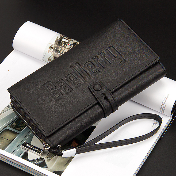 Baellerry Men's Long Wallets Multi-function Clutches Multi-card Large ...
