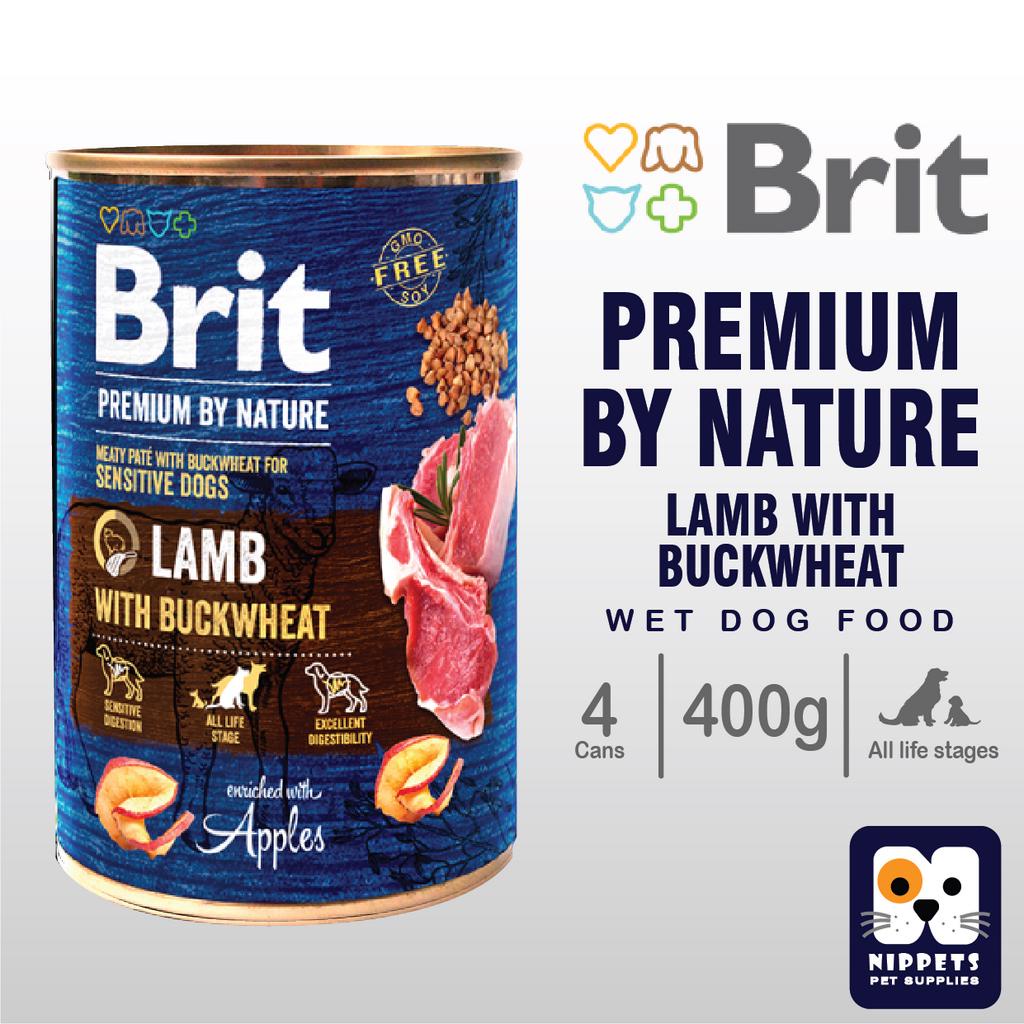 BRIT PREMIUM BY NATURE Lamb with Buckwheat Wet Dog Food For Sensitive ...