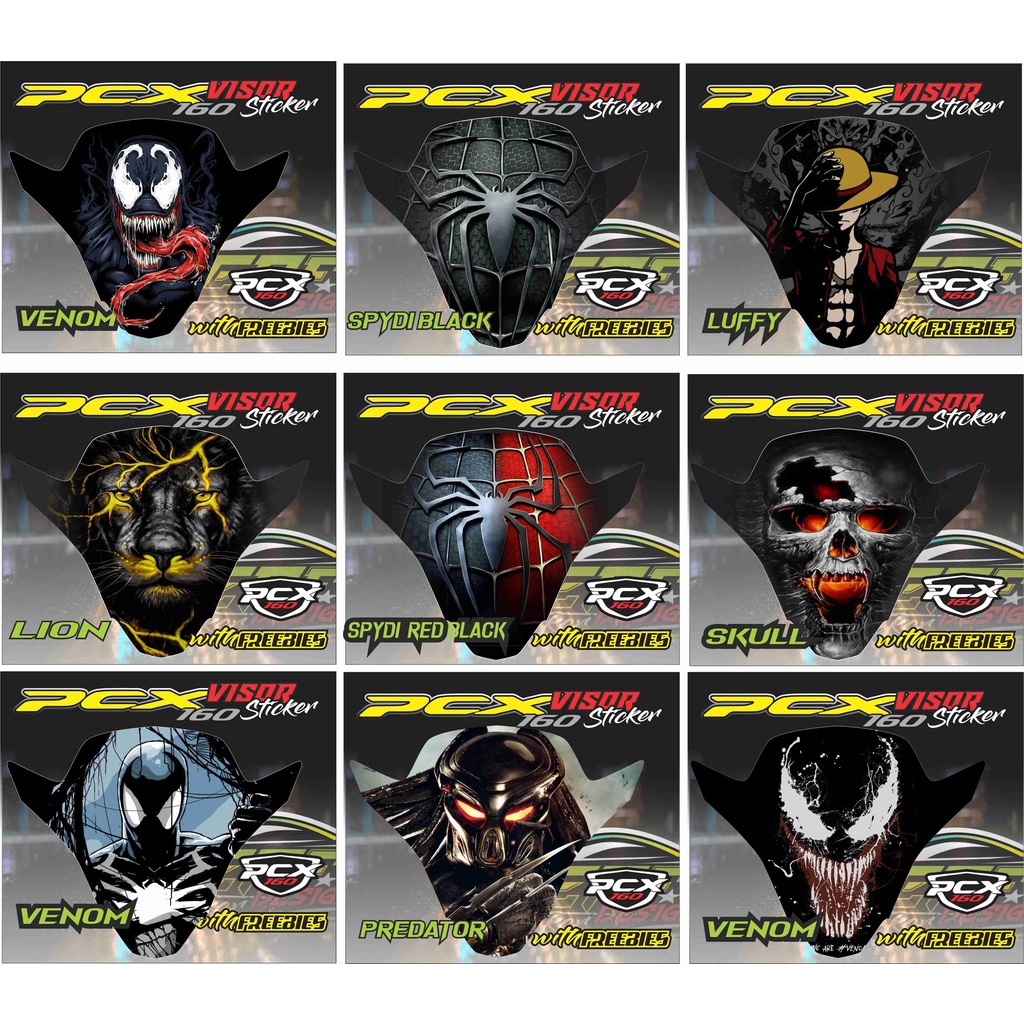 HONDA PCX 160 VISOR STICKER | Shopee Philippines