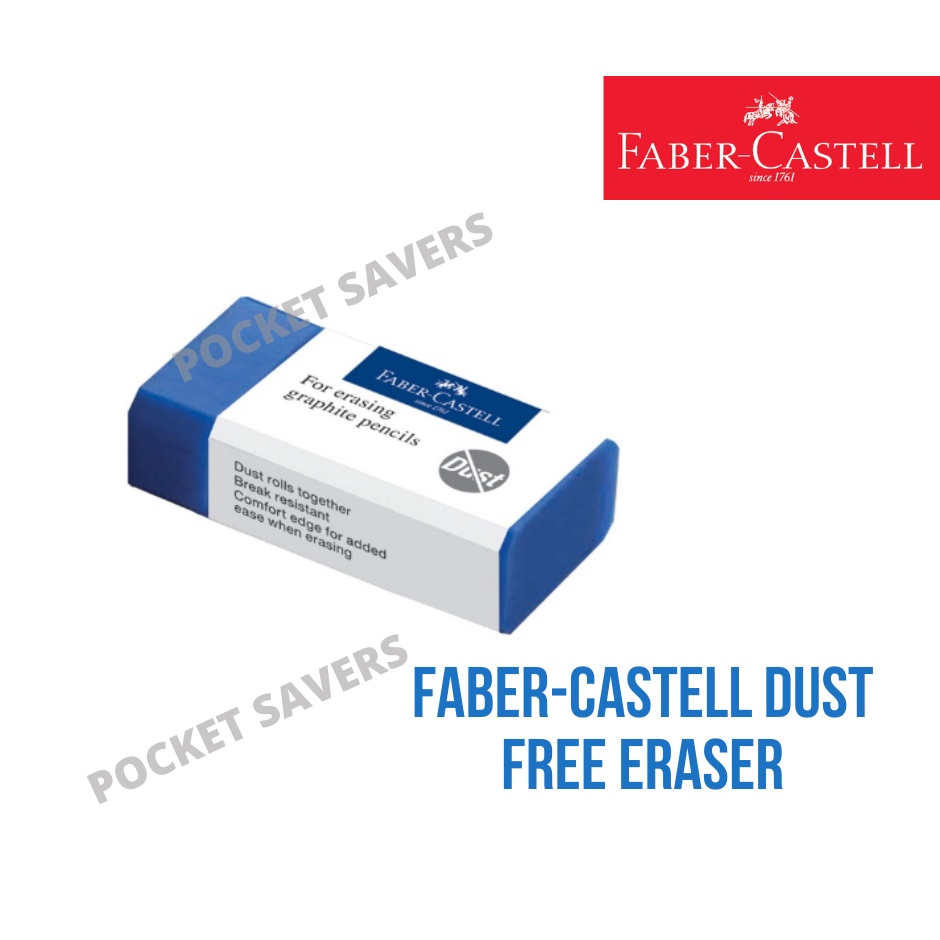 FABER CASTELL Dust-Free Eraser (Graphite Pencil, Drawing, Sketching ...