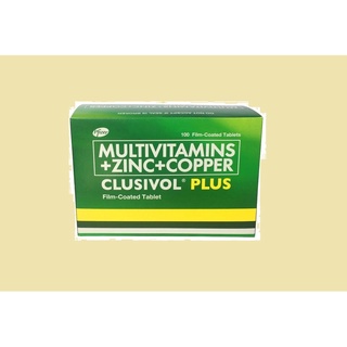 CLUSIVOL Multivitamins + Zinc Copper 1 Film Coated Tablet | Shopee ...