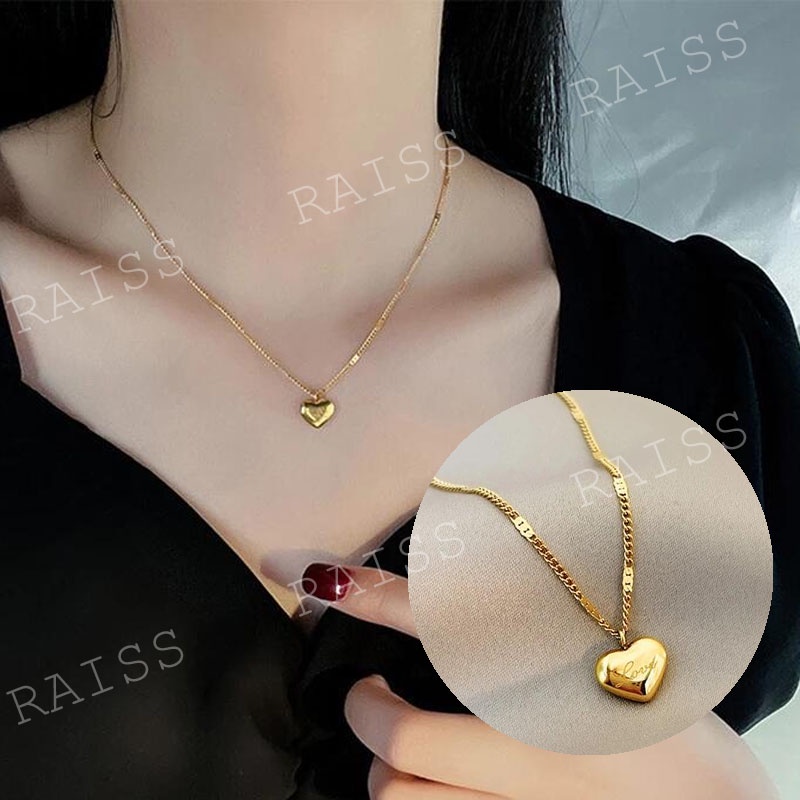 Kwintas Stainless Steel Necklace For Women Vintage Butterfly Pendant ...