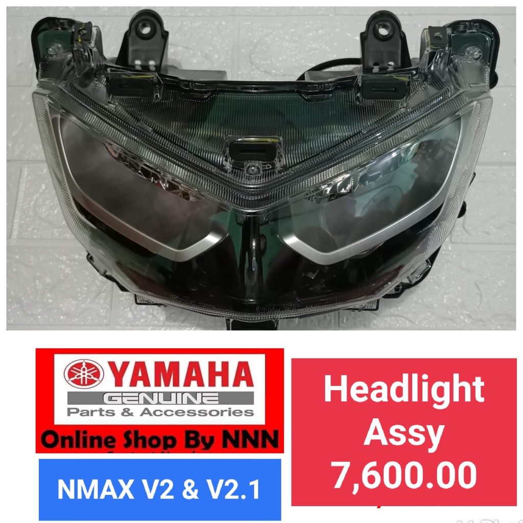HEADLIGHT ASSY FOR NMAX V2 AND V2.1 YAMAHA GENUINE PARTS | Shopee ...