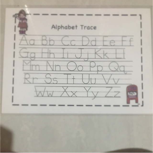 Alphabet Tracing (Laminated and Reusable) | Shopee Philippines