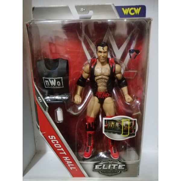 Mattel WWE Elite 51 Scott Hall Outsiders NWO Wolfpac WCW Wrestling ...