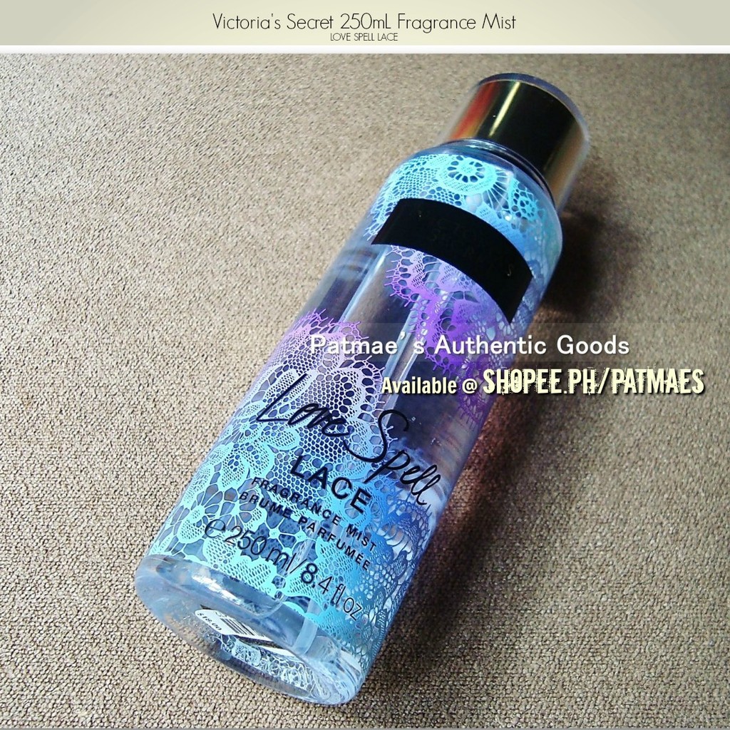 Victoria's Secret 250mL Fragrance Mist Love Spell Lace NEW | Shopee ...