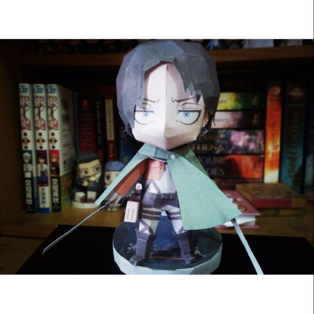 Anime paper model [Attack on Titan] chibi Levi Ackerman | Shopee ...