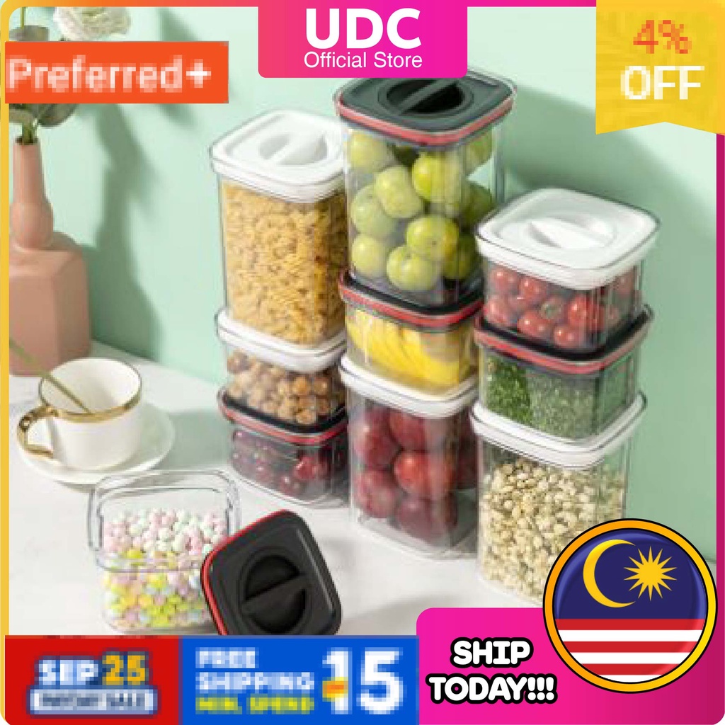 UDC Stackable Airtight Twist Lock Transparent Food Storage Container ...