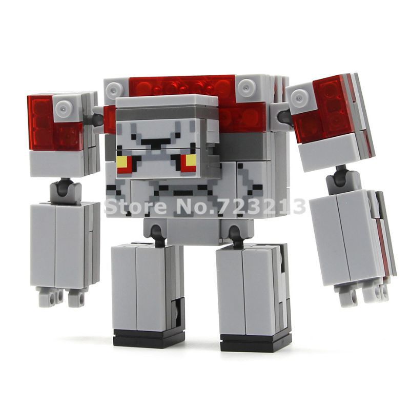 Lego Redstone Golem Minifigure Mine Craft Minecraft Steve Alex Zombie ...
