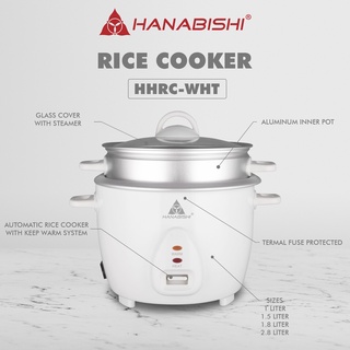 Hanabishi Aesthetic Rice Cooker HHRC10WHT 1L 5 cups | Shopee Philippines