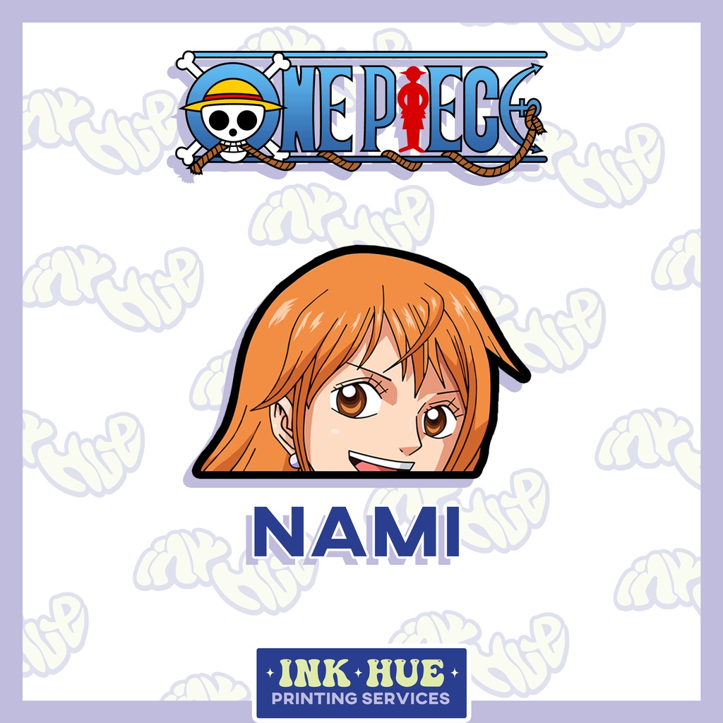 One Piece - NAMI - Waterproof PEEKER STICKER for Tumblers and more ...