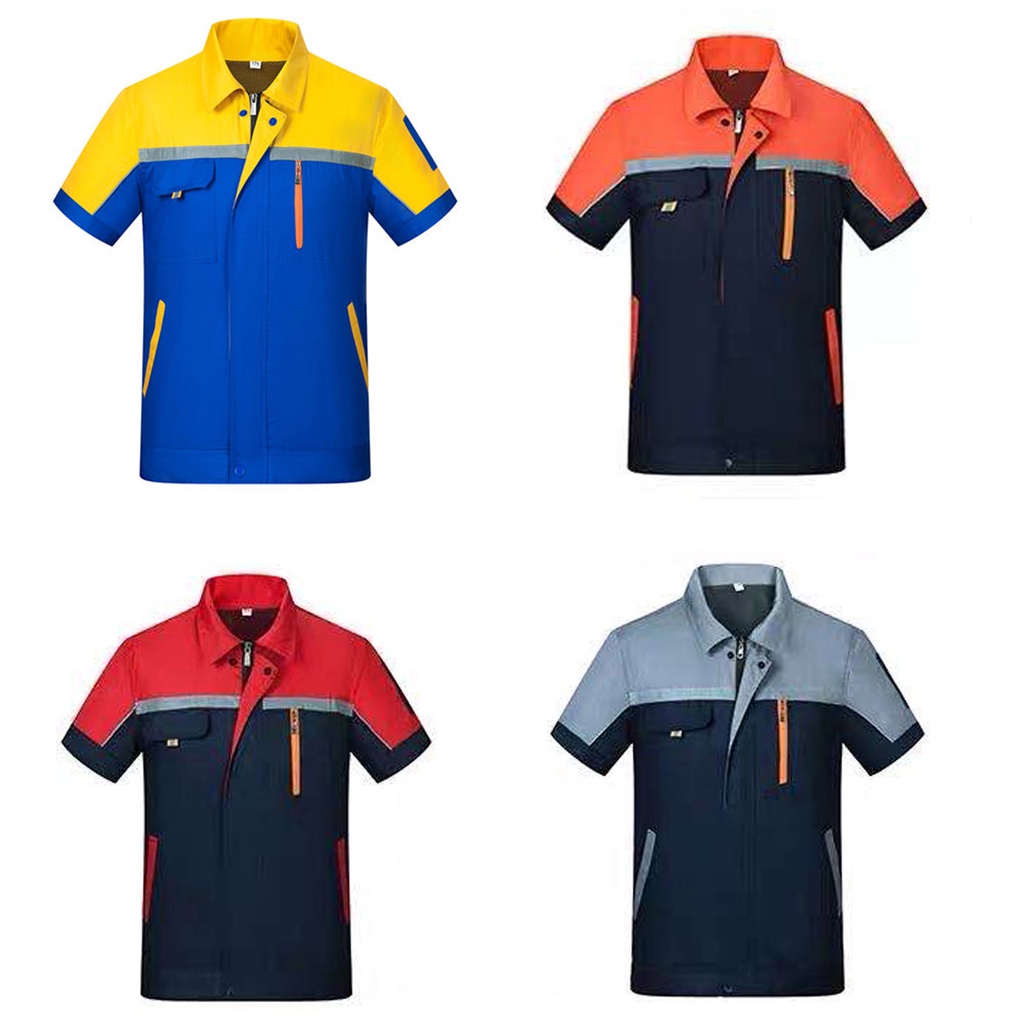 Safe Safety Work Jacket Reflector Short Sleeve Men Women Workwear ...