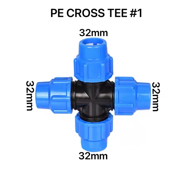 PE Compression Fittings For Pe And Pvc Pipe 1/2" 3/4" 1" | Shopee Philippines