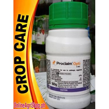 PROCLAIM OPTI 5 WG EMAMECTIN BENZOATE (100 GRAMS) BY SYNGENTA | Shopee ...