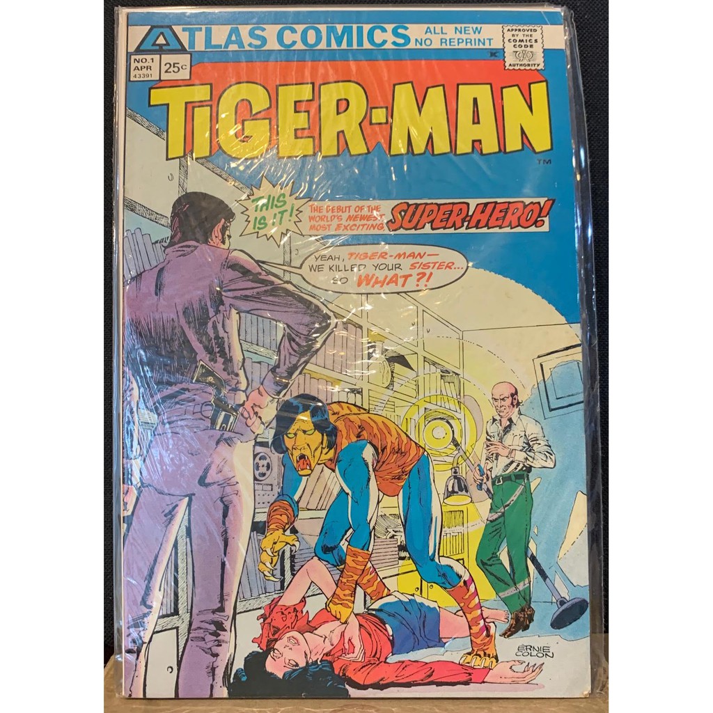 Atlas Comics: 1975 - Tiger-Man #1 | Shopee Philippines