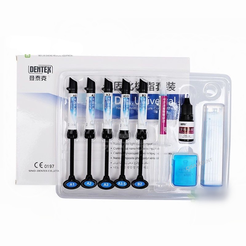 Dentex Dental Universal Composite Resin Light Cure Bond Adhesive Bonding Agent Acid Etching Gel ...