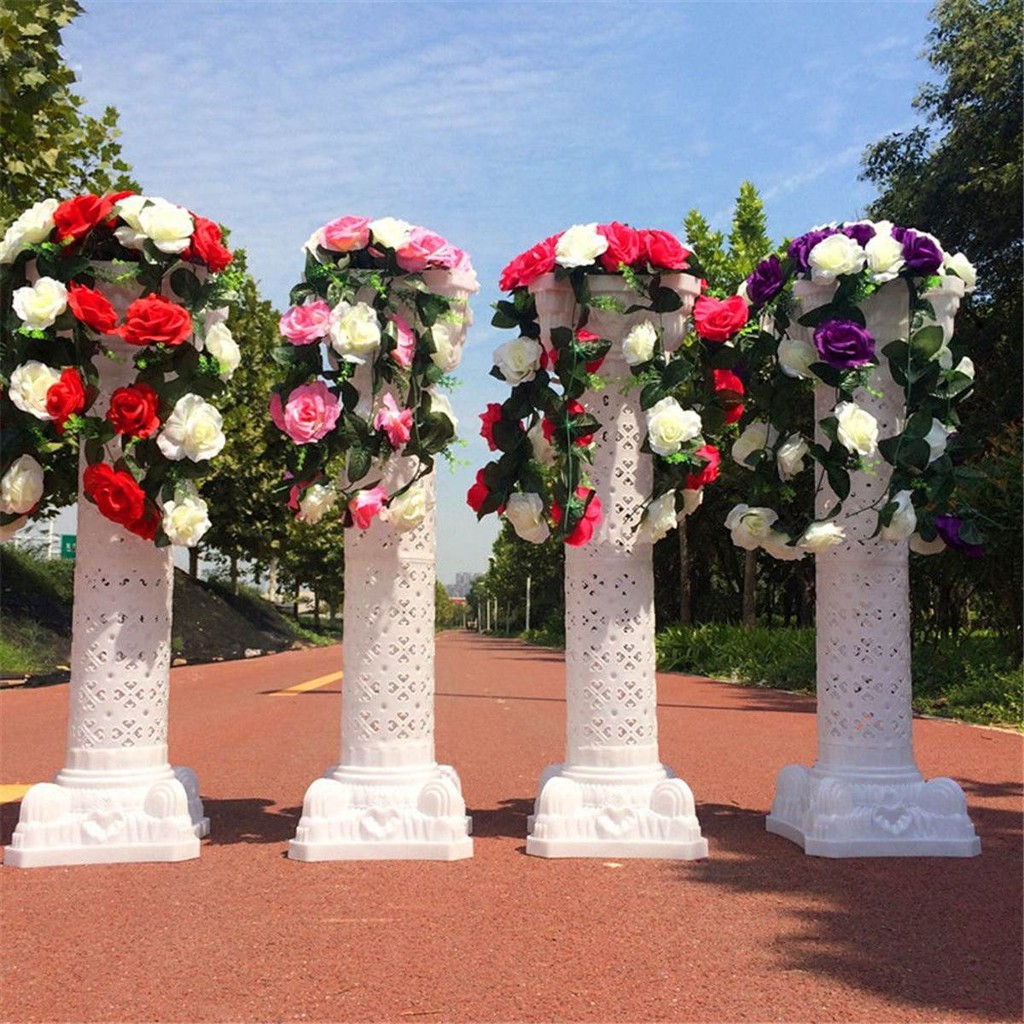 White Roman Column Wedding Road Pillar( 28cmx90cm)#0822 | Shopee ...