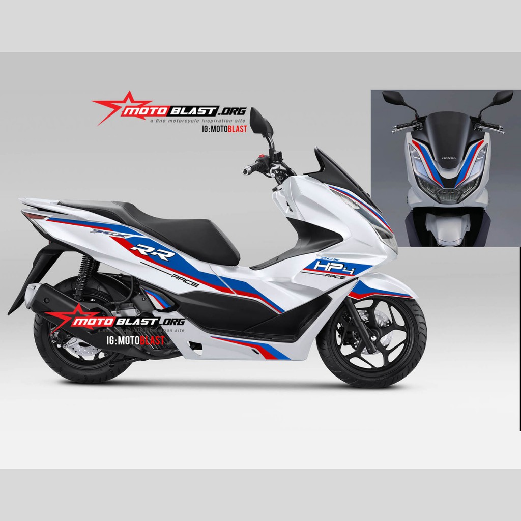 Motoblast Motorcycle Decal Sticker - Honda PCX 160 HP4 Race-Not Full ...
