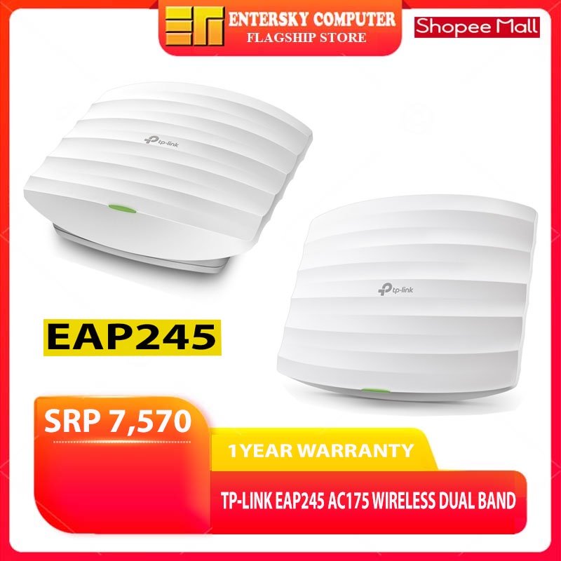 ENTERSKY Tp-link EAP245 | AC1750 Wireless Dual Band Gigabit Ceiling ...