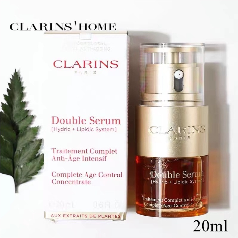 !!Clarins Double Serum Hydric + Lipic Complete Age Control 20ML (Made ...